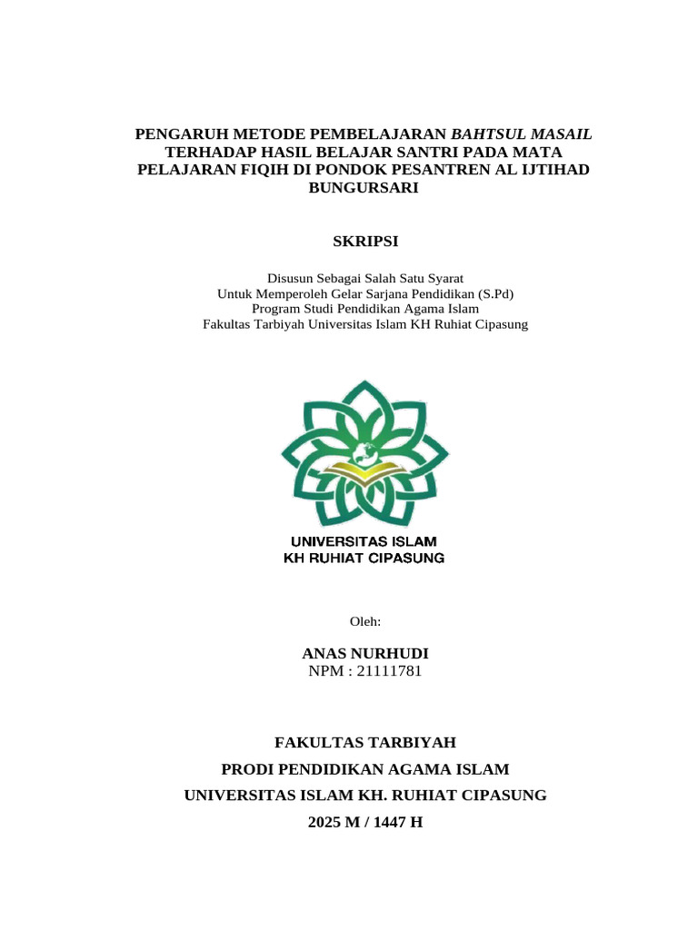 SKRIPSI ANAS GERA ACC | PDF