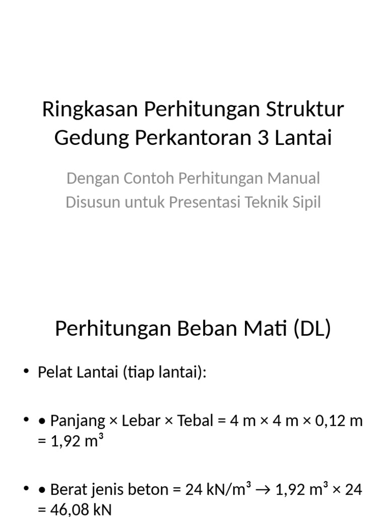 Ringkasan Presentasi Permodelan Dan Perhitungan | PDF