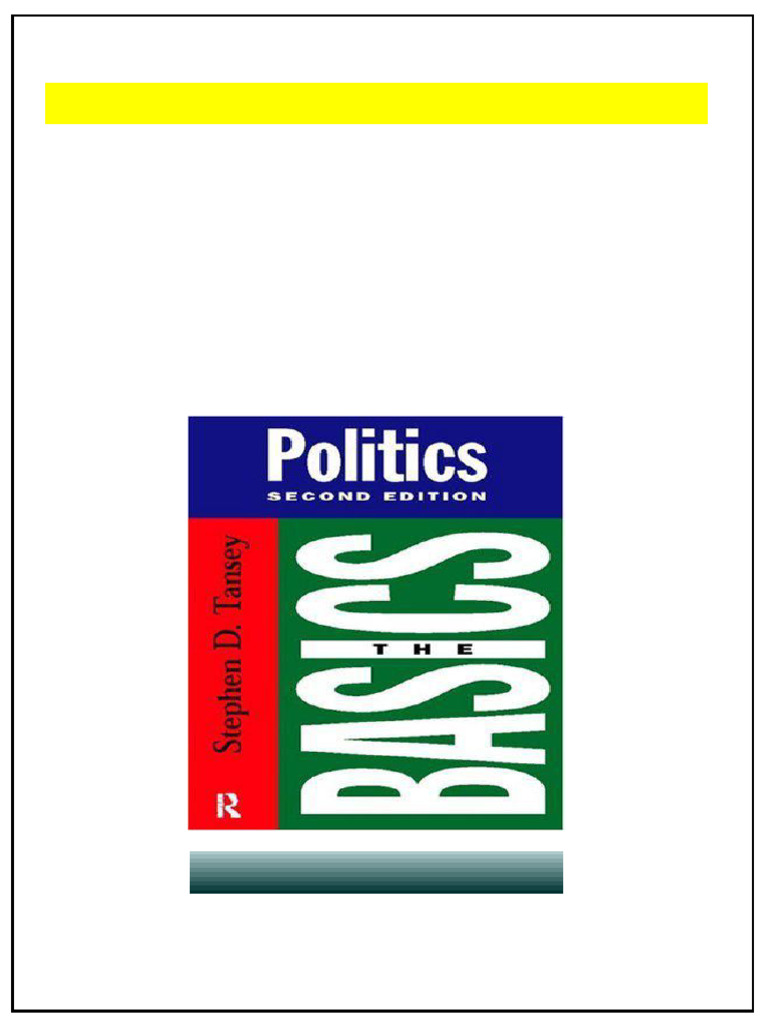 Politics The Basics 2nd Edition Tansey digital download | PDF | Mathematics | Methodology