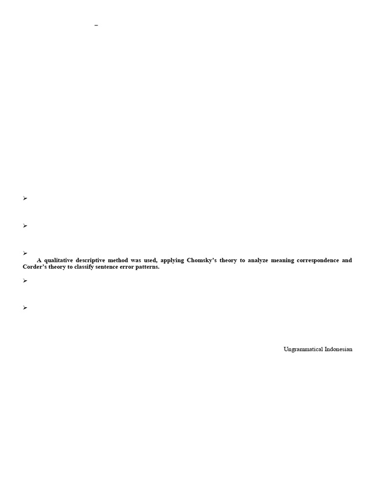 Ungrammatical Indonesian Sentence Construction Based On Meaning ...