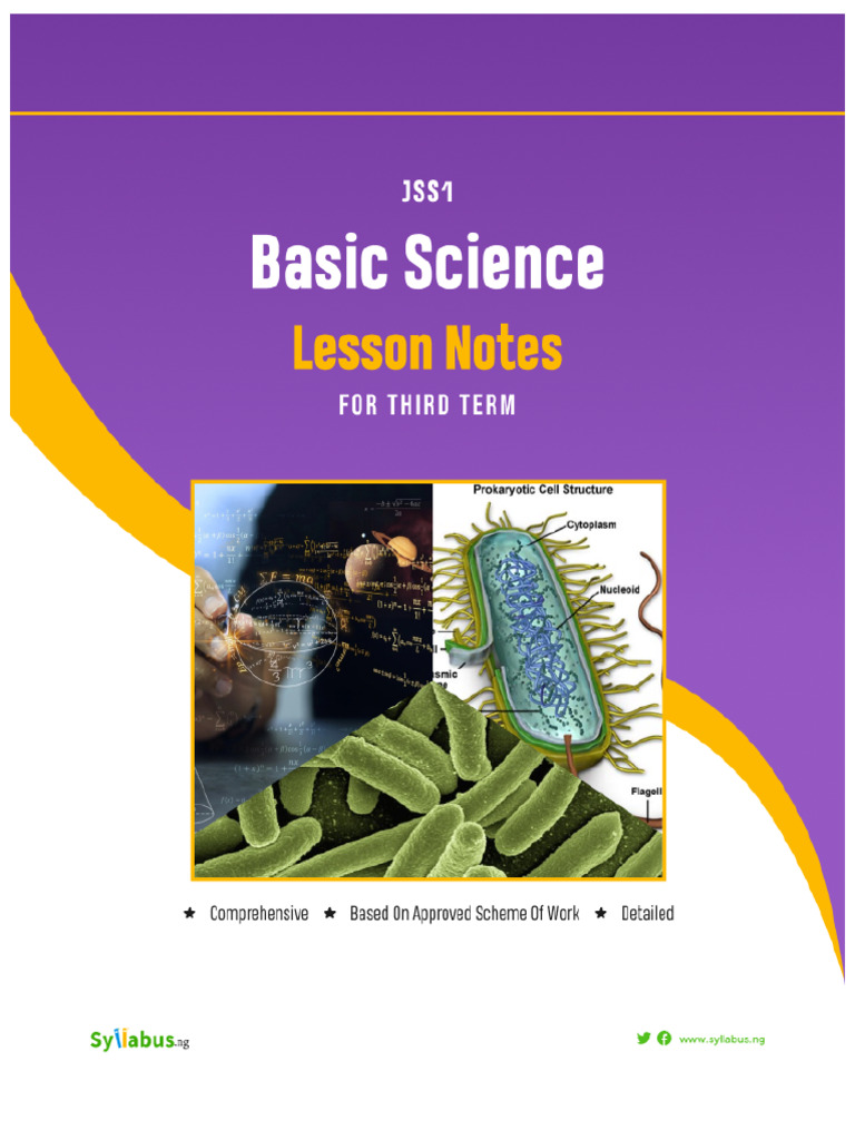 Jss1 Basic Science Third Term | PDF | Force | Menstrual Cycle