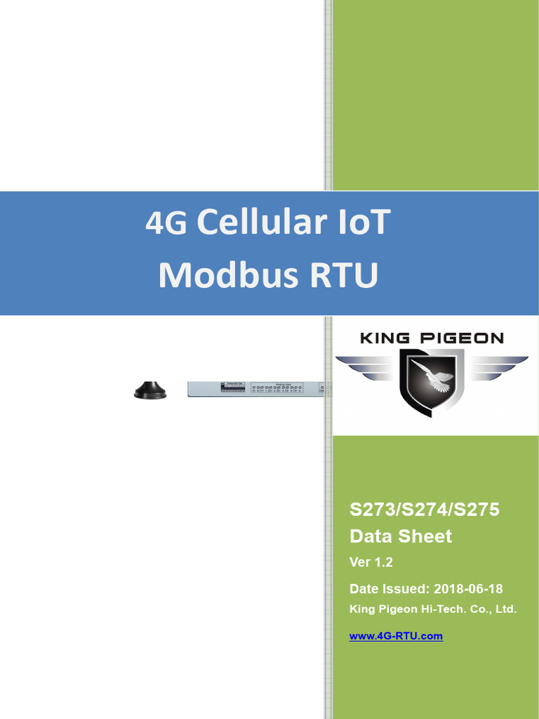 4G Cellular IoT Modbus RTU Data Sheet | PDF | Programmable Logic ...