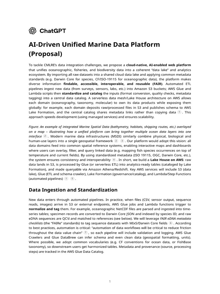 AI-Driven Marine Data Integration Platform | PDF | Metadata | Amazon ...