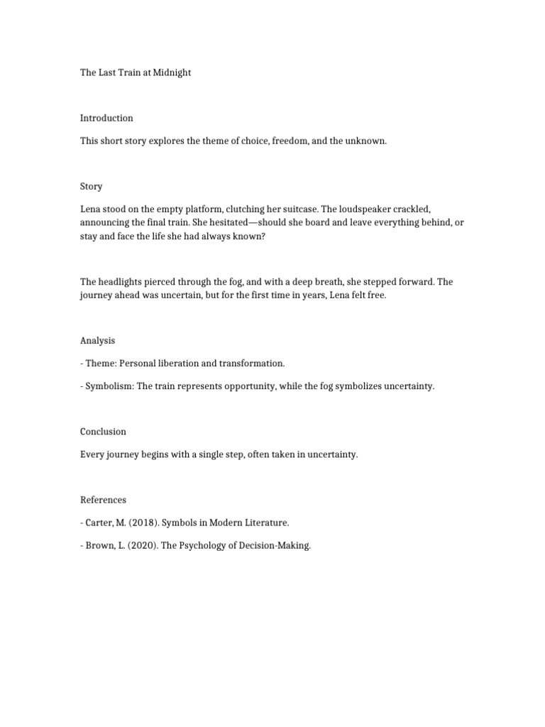 Short Story | PDF