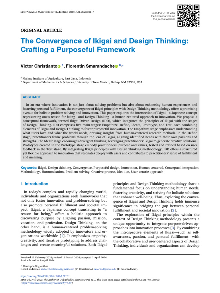 The Convergence of Ikigai and Design Thinking: Crafting A Purposeful ...