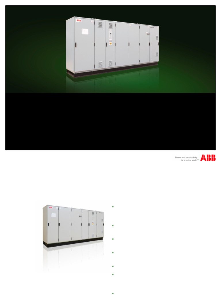 ACS 6000 Medium Voltage Drive Overview | PDF | Power Inverter | Rectifier