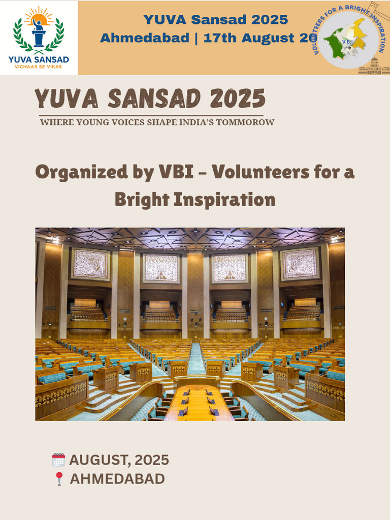 Yuva Sansad 2025: Youth Parliament in Ahmedabad | PDF