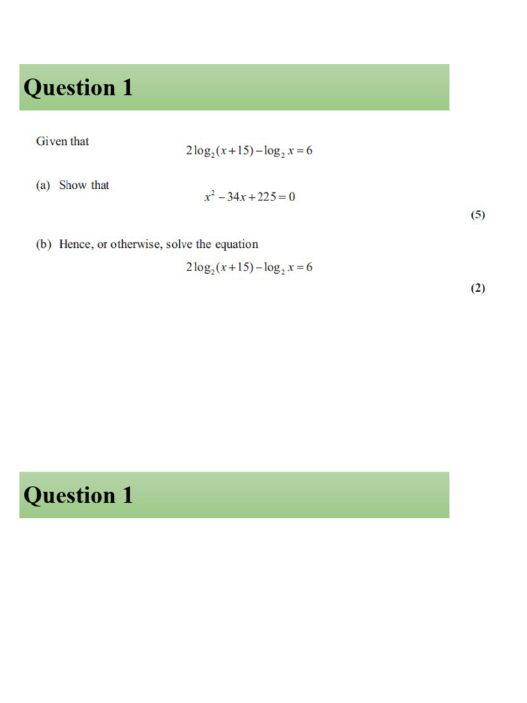 Logarithms and Base - Challenging Questions | PDF
