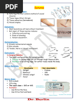 Laceration Repair: Suture Types & Techniques | PDF | Surgical Suture ...