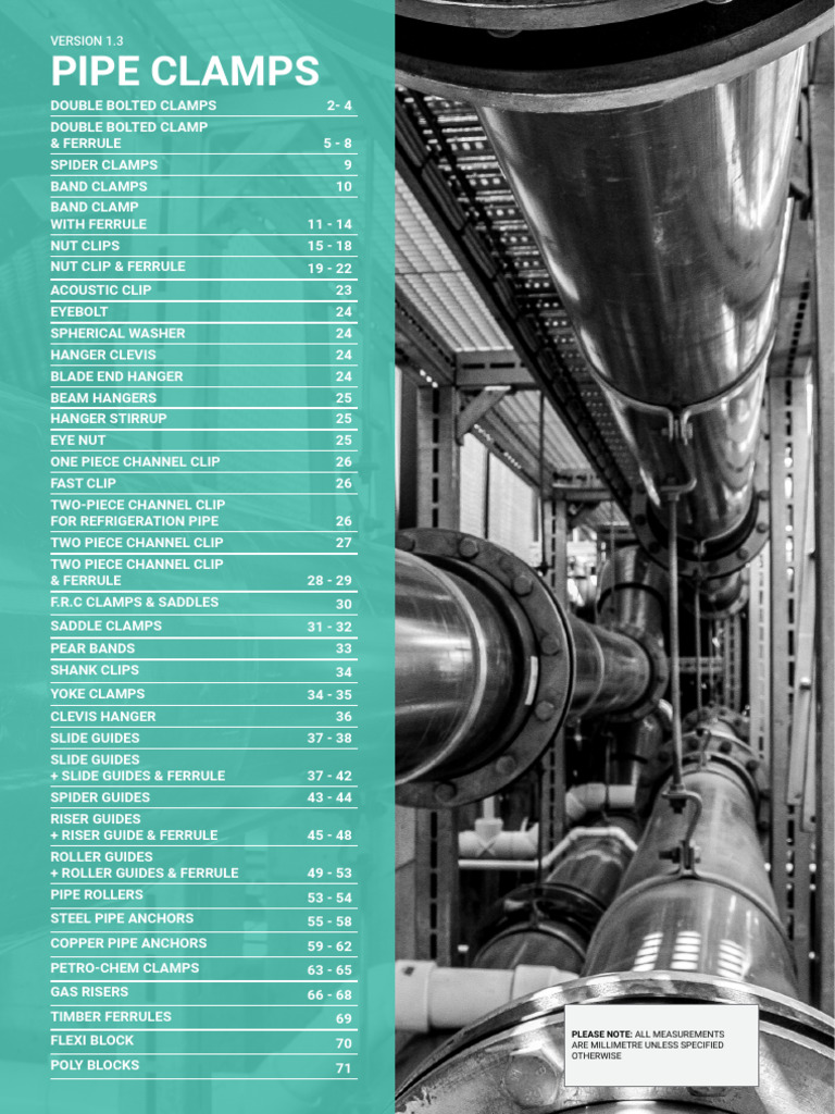 Comprehensive Guide to Pipe Clamps | PDF | Pipe (Fluid Conveyance ...