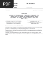ISO 9692-1: Joint Preparation Standards | PDF | Welding | Construction