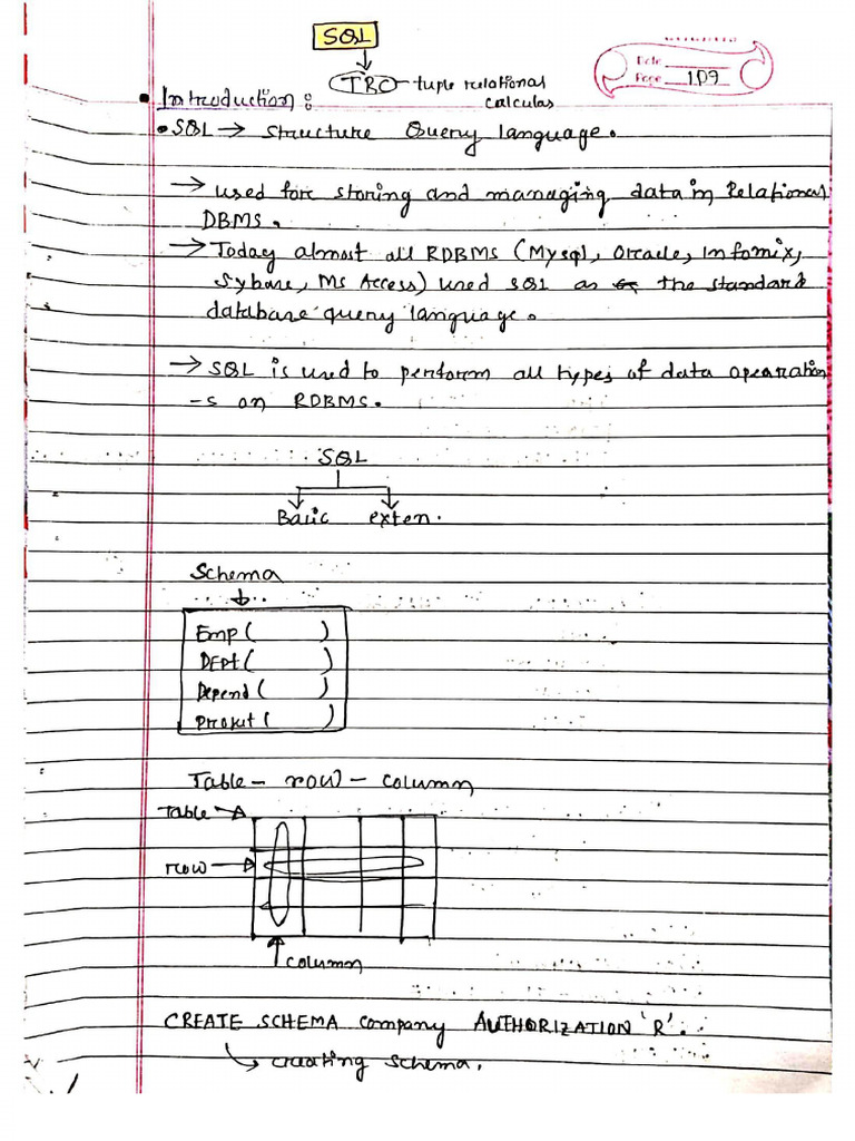 Notes SQL | PDF