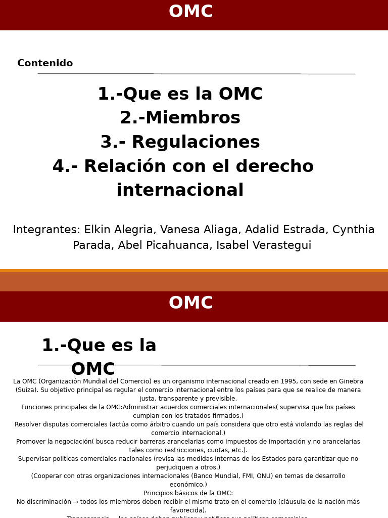 Guía sobre la OMC: Miembros y Regulaciones | PDF | Organización de ...