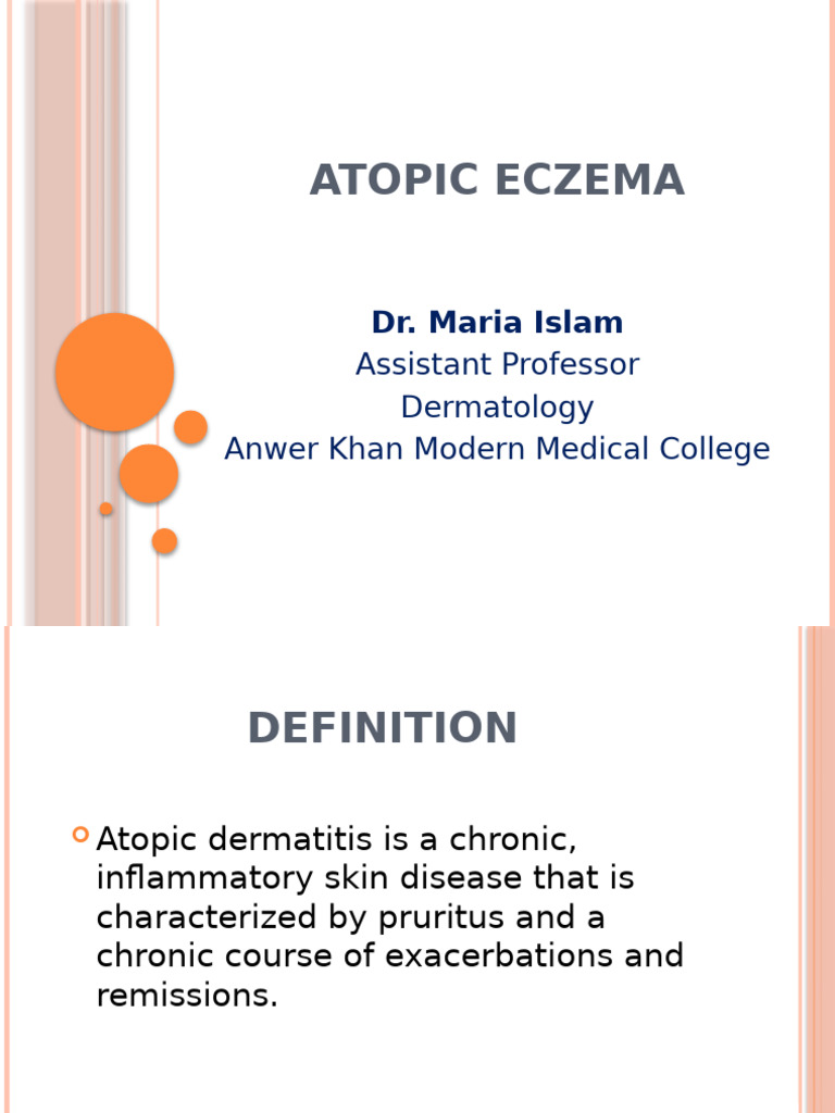 Understanding Atopic Eczema: Overview and Stages | PDF