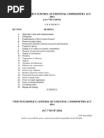 Punjab Price Control Act 2024 Summary | PDF | Search And Seizure ...