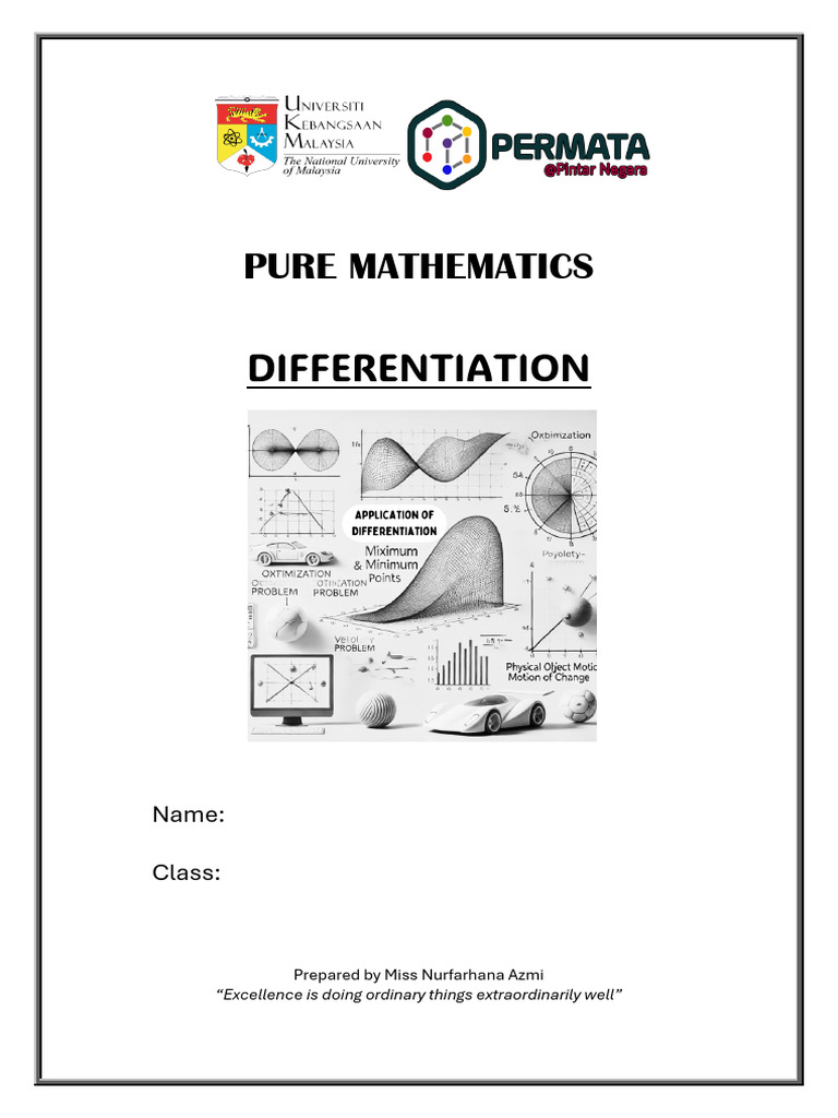 Differentiation Notes and Exercises | PDF | Derivative | Tangent
