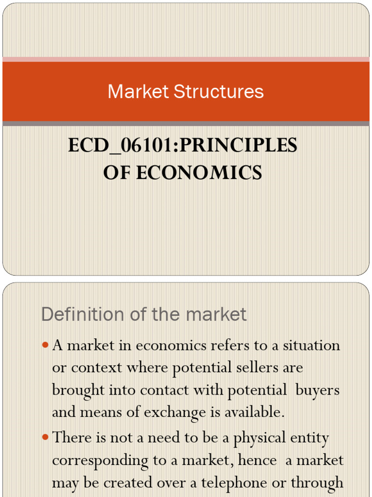 Overview of Market Structures in Economics | PDF | Monopoly | Perfect ...