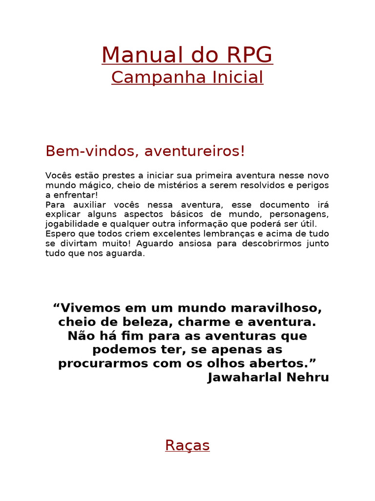 Guia de Raças para RPG: Anões e Elfos | PDF | Elfos | Humano