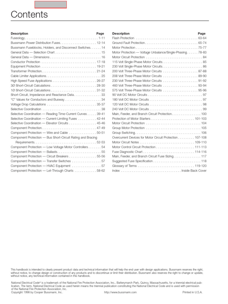 Bussmann Electrical Protection Guide | PDF | Fuse (Electrical ...