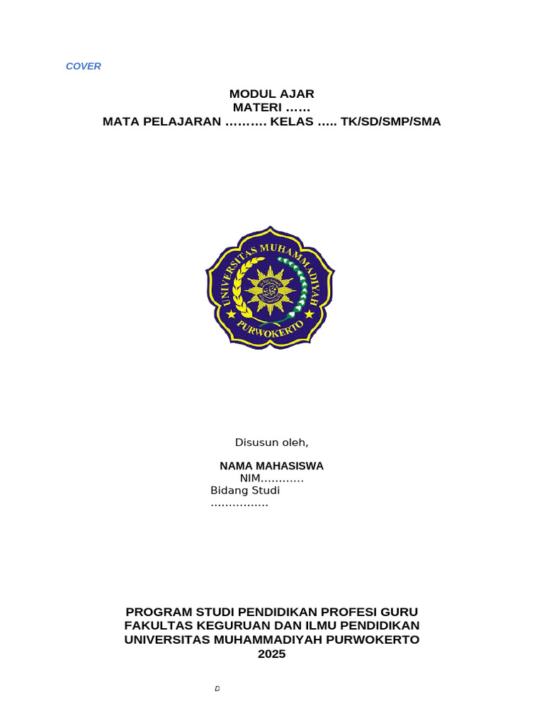 Contoh Modul Ajar PPG 2025 | PDF