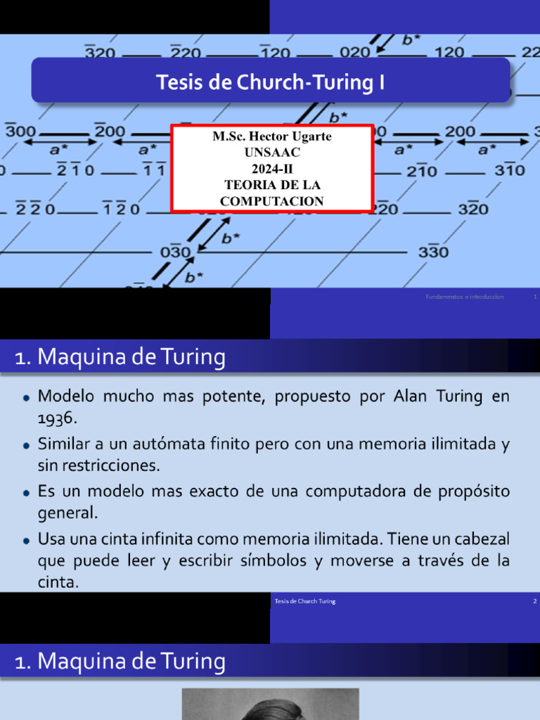 La Tesis de Church Turing | PDF