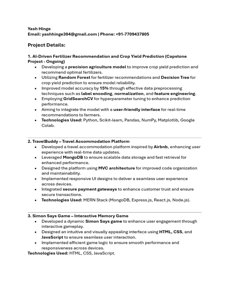 Yash Hinge Project Details | PDF | Databases | Data