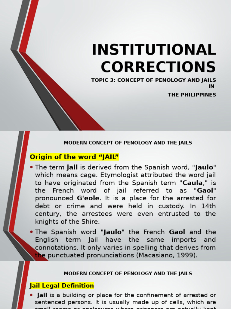 Institutional Corrections 3 1 | PDF | Prison | Justice