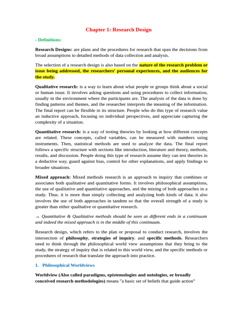 Chapter 1 - Intro To Research Methodology (AutoRecovered) | PDF ...