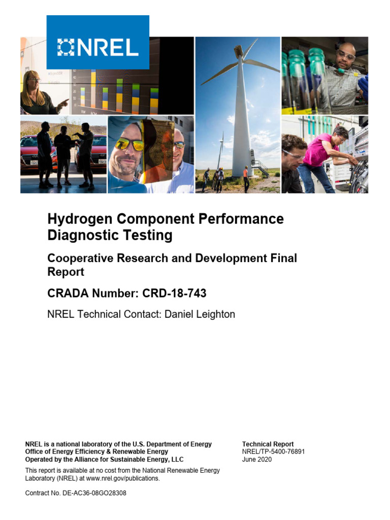 Hydrogen Component Performance Testing Report | PDF | Diesel Engine ...