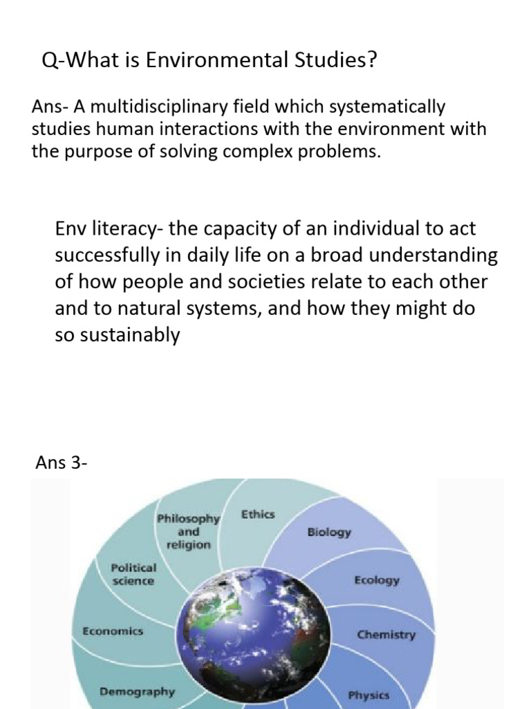 1-2 Introduction To Env Studies | PDF