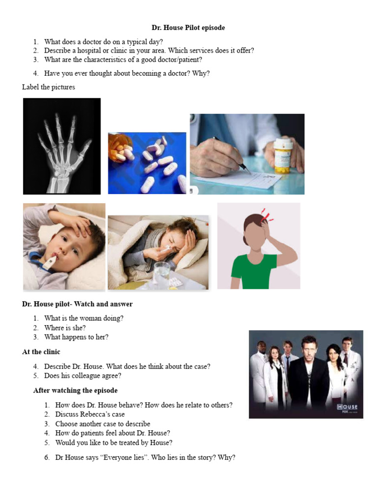 Dr. House Pilot Episode Analysis Guide | PDF