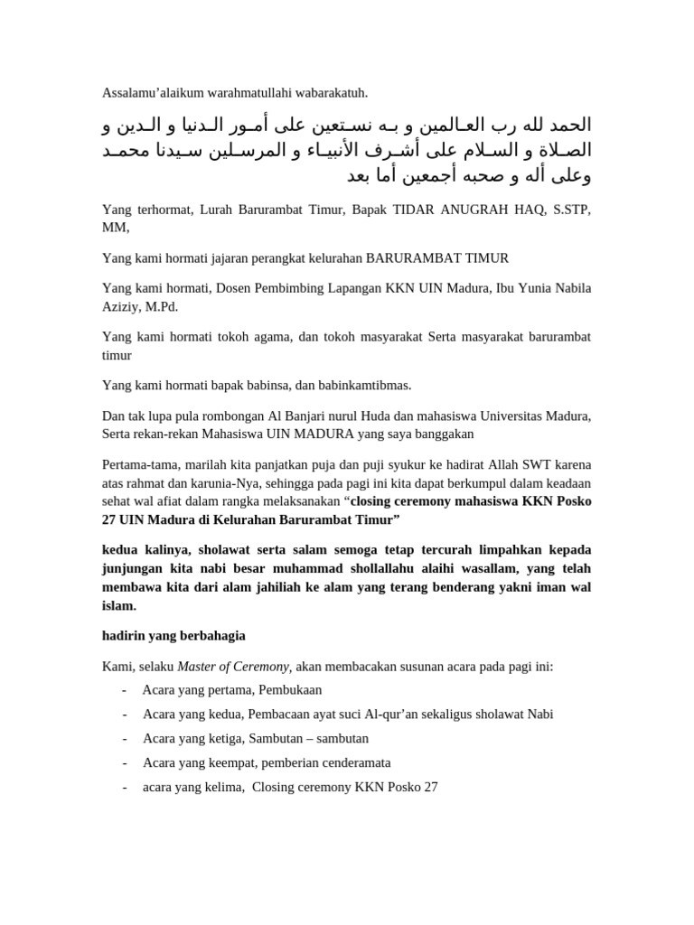 TEKS MC baru-3 | PDF