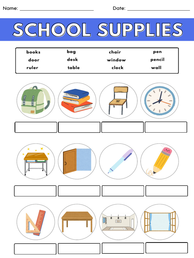 School Supplies Quiz | PDF