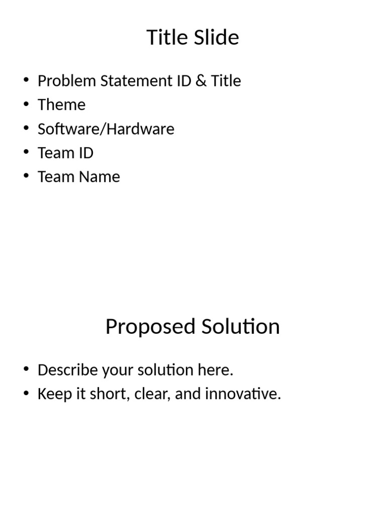 SIH 2025 Template | PDF