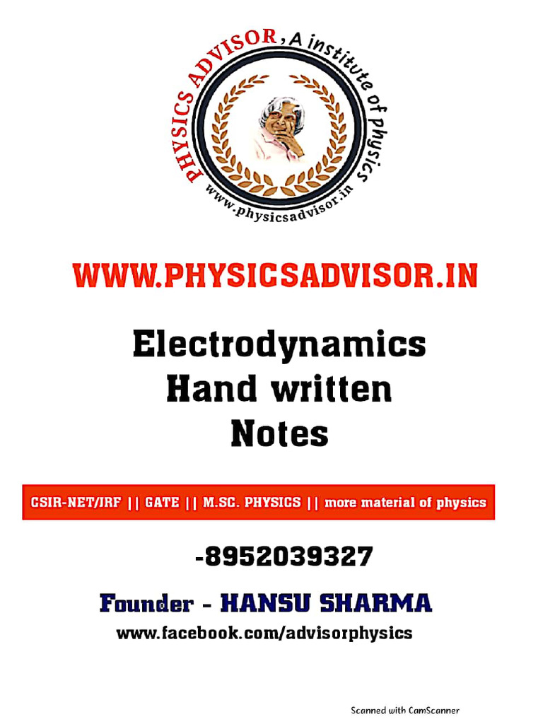 Electrodynamics Compressed 2 | PDF