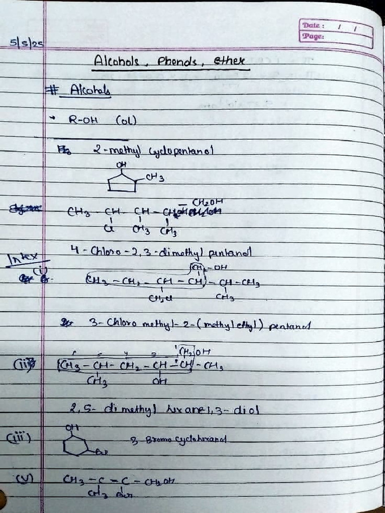 Alcohol Phenol and Esters Notes | PDF | Hydrogen Compounds | Organic ...