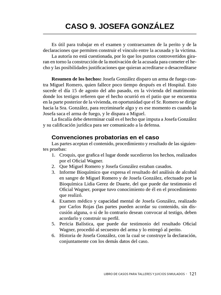 Caso Josefa González: Homicidio y Pruebas | PDF | Violencia doméstica ...
