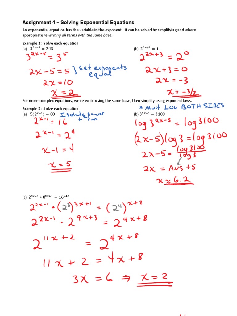 Lesson 4 - Solving Equations | PDF