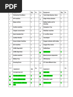 Intubation Tray Contents Check List | PDF | Medical Equipment | Anesthesia