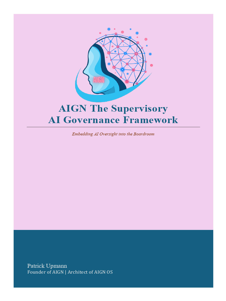 AIGN The Supervisory AI Governance Framework: Patrick Upmann | PDF | Internal Control | Governance