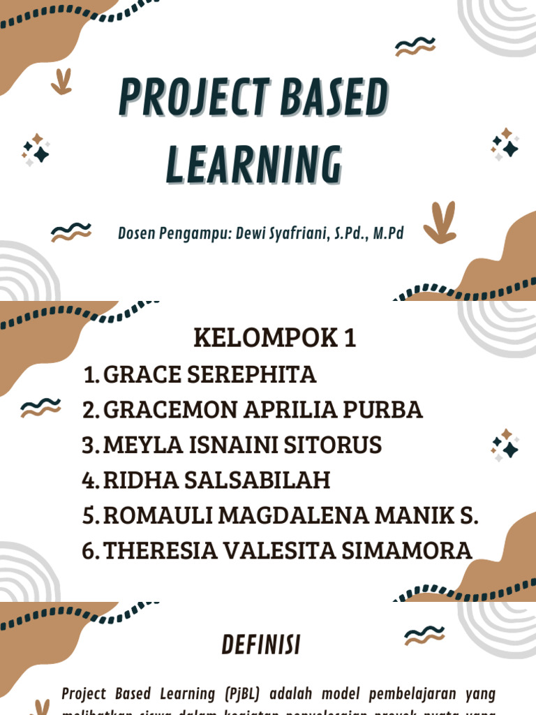 Project Based Learning (PJBL) - Kelompok 1 | PDF