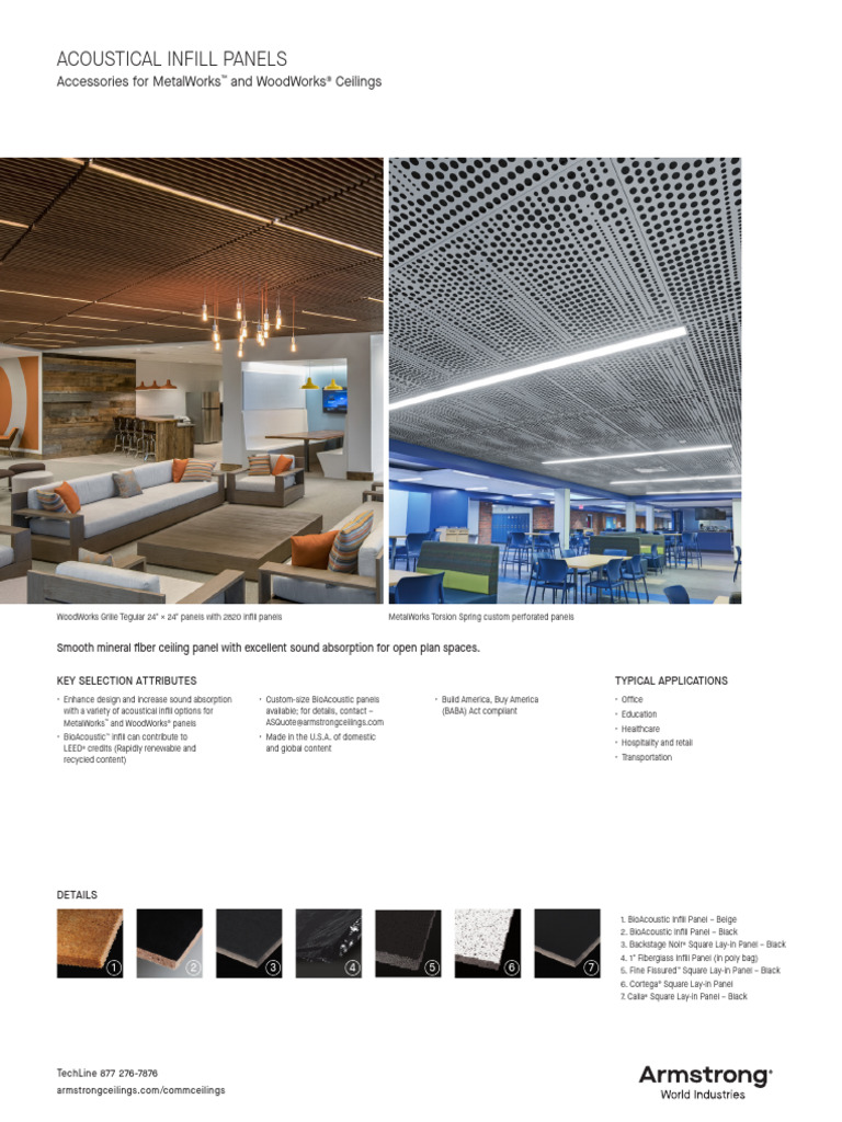Acoustical Infill Panels Overview | PDF | Building Engineering