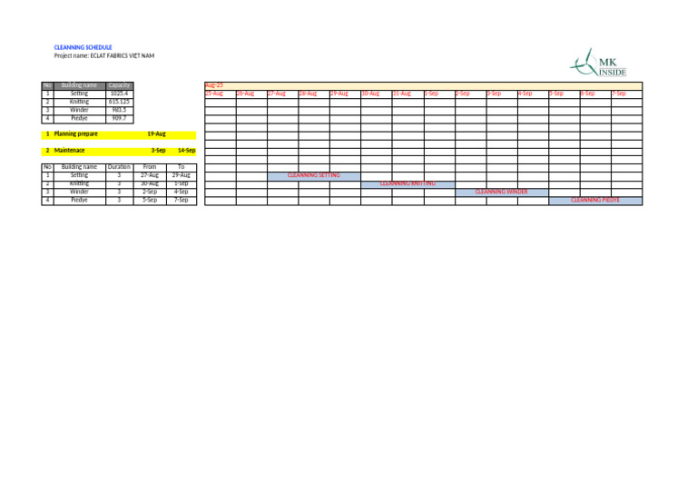 1.1 20250819 - Schedule Cleaning Module Eclat | PDF