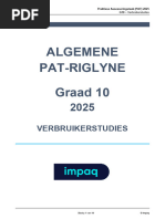 2025 RTT PAT Grade 10 Leerdergids | PDF