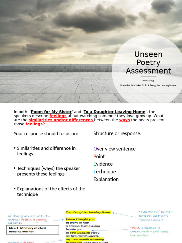 Comparing Sisterly Love in Poetry | PDF | Poetry