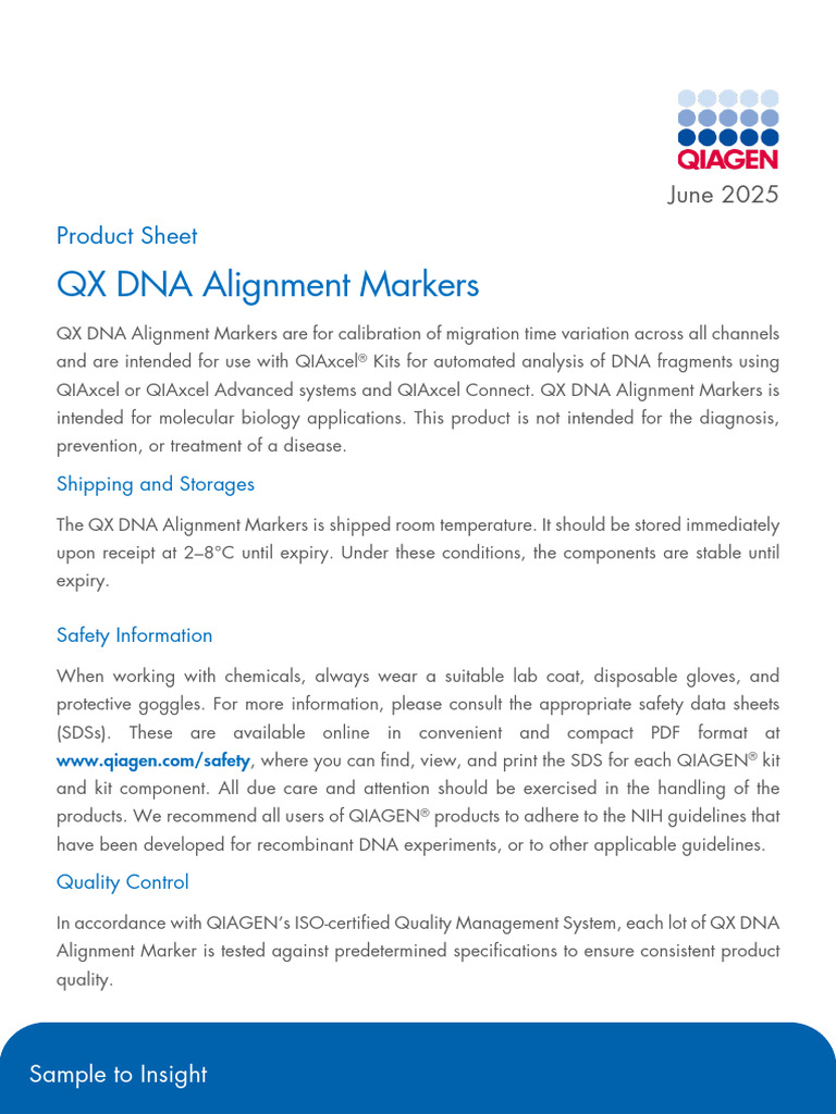 ING - Instrução de Uso - QX DNA Alignment Markers - 06.2025 | PDF ...