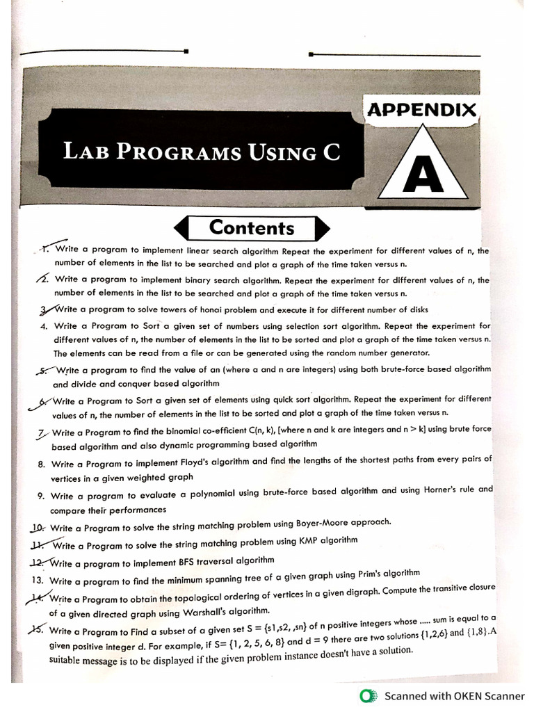 Daa Lab Programs Nep Bca Sylubuss | PDF