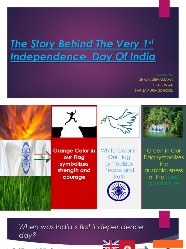 Ishaan Srivastava 4 A - The Story Behind The Very 1st Independence Day ...