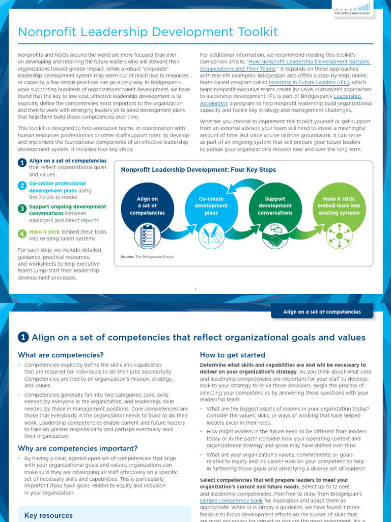 Nonprofit Leadership Development Toolkit | PDF | Leadership | Mentorship