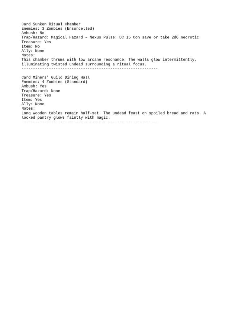 Estate Room Reference Descriptions FIXED | PDF